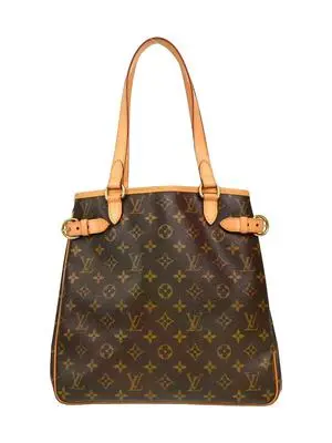 LOUIS VUITTON 2005 Batignolles Vertical Tote Bag - Brown