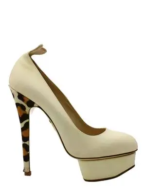 CHARLOTTE OLYMPIA Leopard-print Platform Pumps - Neutrals