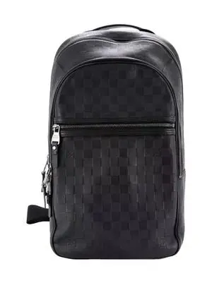 LOUIS VUITTON Damier Infini Leather Backpack - Black