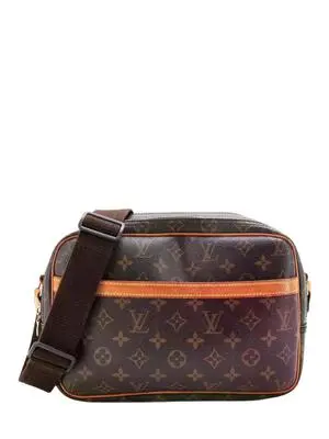 LOUIS VUITTON Reporter Monogram Canvas Crossbody Bag - Brown