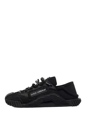 Dolce & Gabbana Lace-up Rubber-sole Sneakers - Black