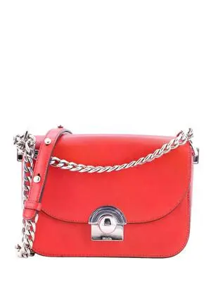 Prada Arcade Chain Flap Bag Glace Calf Shoulder Bag - Red