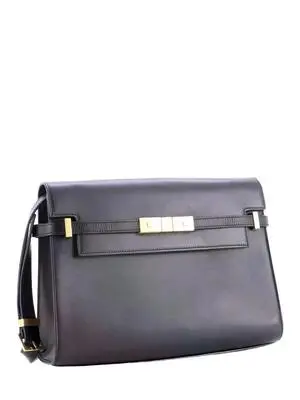 Saint Laurent Manhattan Leather Medium Shoulder Bag - Black
