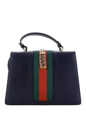 Gucci Sylvie Top Handle Satchel - Black
