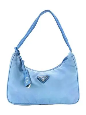 Prada Re-edition 2000 Tessuto Mini Hobo Bag - Blue