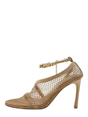 Bottega Veneta 100mm Mesh Pumps - Brown