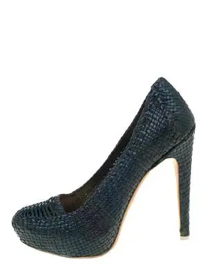 Prada 135mm Madra Heeled Pumps - Blue