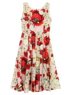 Dolce & Gabbana Floral-print Dress - Pink