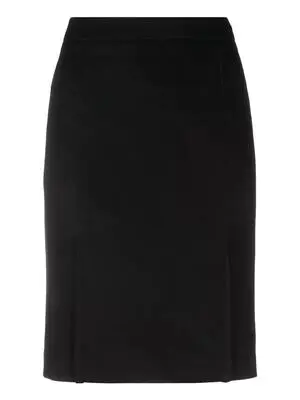 Dior 1990-2000 High-waist Fitted Skirt - Black