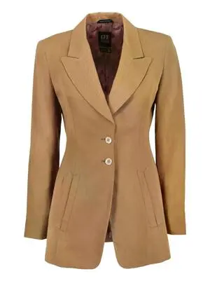 GIANFRANCO FERRE Padded Epaulettes Slouchy Blazer