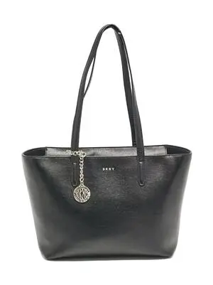 Dkny Bryant Leather Tote Bag - Black