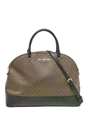 Michael Kors Emmy Dome Satchel Bag - Brown