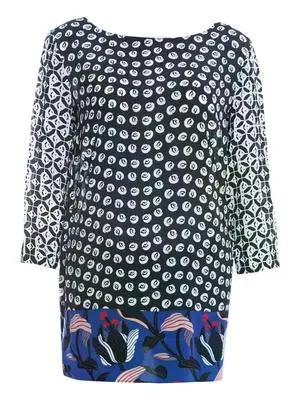 Escada Floral-print Silk Blouse - Black