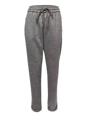 Carolina Herrera Vintage Drawstring Cuffed Trousers - Grey