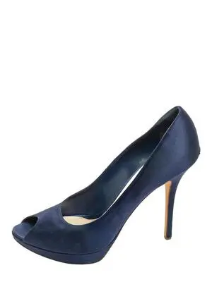 Dior Satin Heeled Pumps - Blue