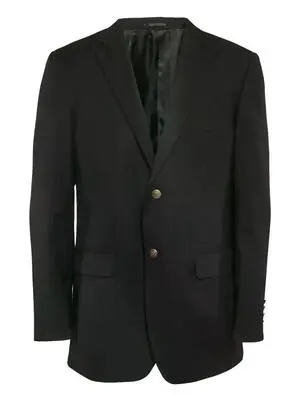 Balmain Gabardine Single-breasted Blazer - Black