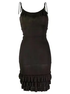 Dior 1990s Fitted Dress - Brown