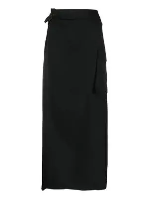 JEAN PAUL GAULTIER 2000s Wrap-design Trouser Skirt - Black