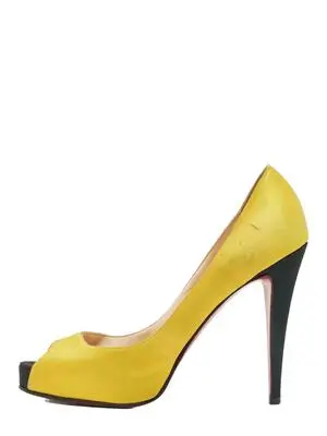 CHRISTIAN LOUBOUTIN 125mm Satin Sandals - Yellow