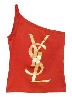 Saint Laurent 1990-2000s Asymmetry Camisole - Red