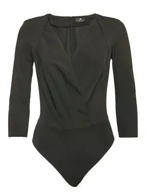 Elisabetta Franchi Long-sleeve Bodysuit - Black