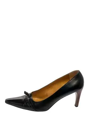 Gucci 80mm Pointed-toe Leather Pumps - Black