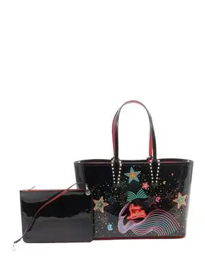 CHRISTIAN LOUBOUTIN 2020s Small Cabata Tote Bag - Black