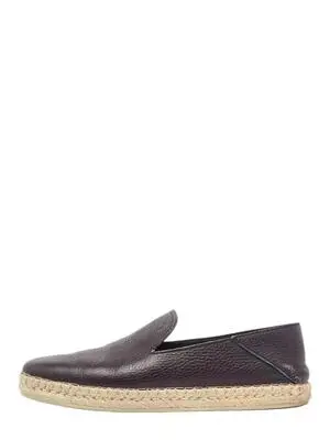 TOD'S Leather Espadrilles - Black