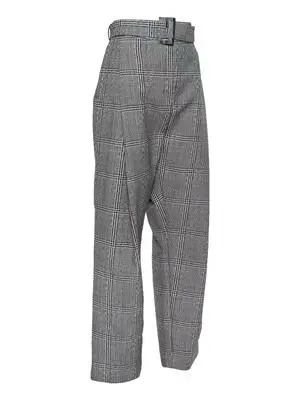 ELLERY Ellery Belted Plaid Trousers