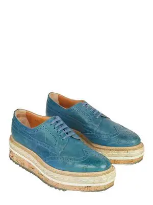 Prada 2010 Leather Espadrilles - Blue