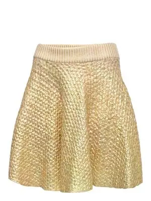Valentino Garavani A-line Mini Skirt - Gold