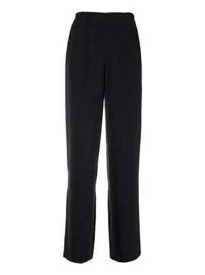 Giorgio Armani 1990s High-waisted Wide-leg Trousers - Black