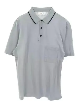 Hermès 2010s Chest-pocket Polo Shirt - Grey