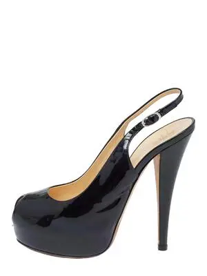 GIUSEPPE ZANOTTI 140mm Platform Slingback Sandals - Black