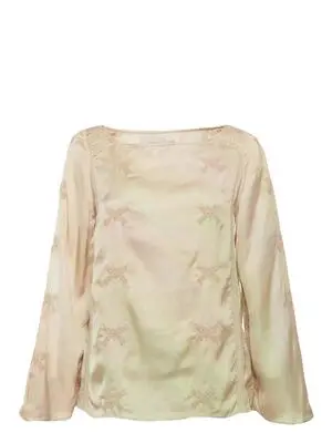 Zadig&Voltaire Embroidered Bell-sleeve Blouse - Neutrals