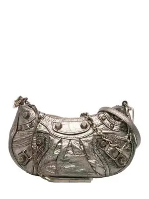 Balenciaga 2009 Mini Metallic Le Cagole Satchel - Silver