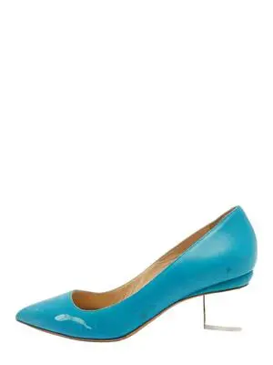 NICHOLAS KIRKWOOD Leather Heeled Pumps - Blue