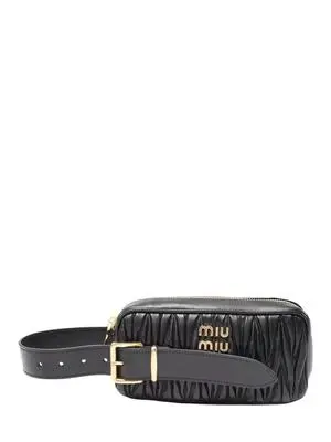 Miu Miu Pre-owned Matelassé Leather Bag - Black