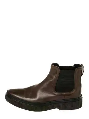 TOD'S Leather Chelsea Boots - Brown