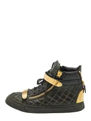 GIUSEPPE ZANOTTI Leather Sneakers - Black
