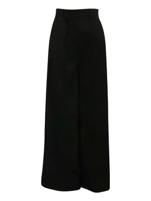 MSGM Wide-leg Tailored Trousers - Black