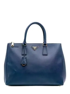 PRADA Prada Pre-Owned Large Saffiano Lux Galleria Double Zip Tote Bag