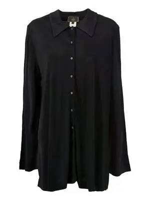 Fendi Logo-embroidered Shirt - Black