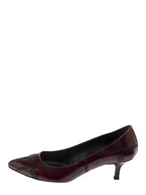 TOD'S Pointed-toe Embroidered Leather Pumps - Brown