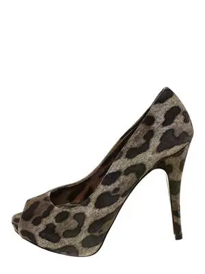 Dolce & Gabbana 115mm Leopard-print Sandals - Neutrals