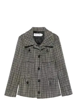 Dior 2010s Tweed Jacket - Black
