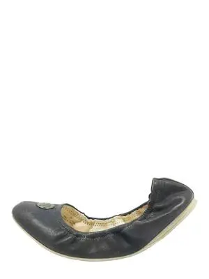 Prada Leather Ballet Flats - Black