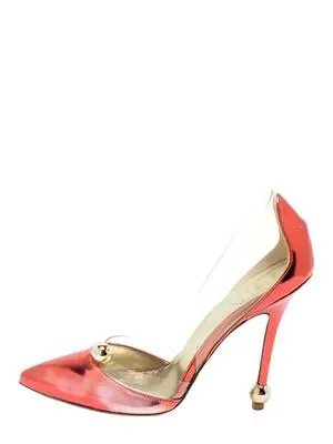 ROGER VIVIER 120mm Leather Heeled Pumps - Red