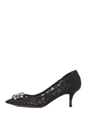 Dolce & Gabbana 70mm Mesh Pumps - Black