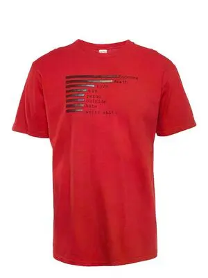 Supreme 2024 Printed Crew-neck T-shirt - Red